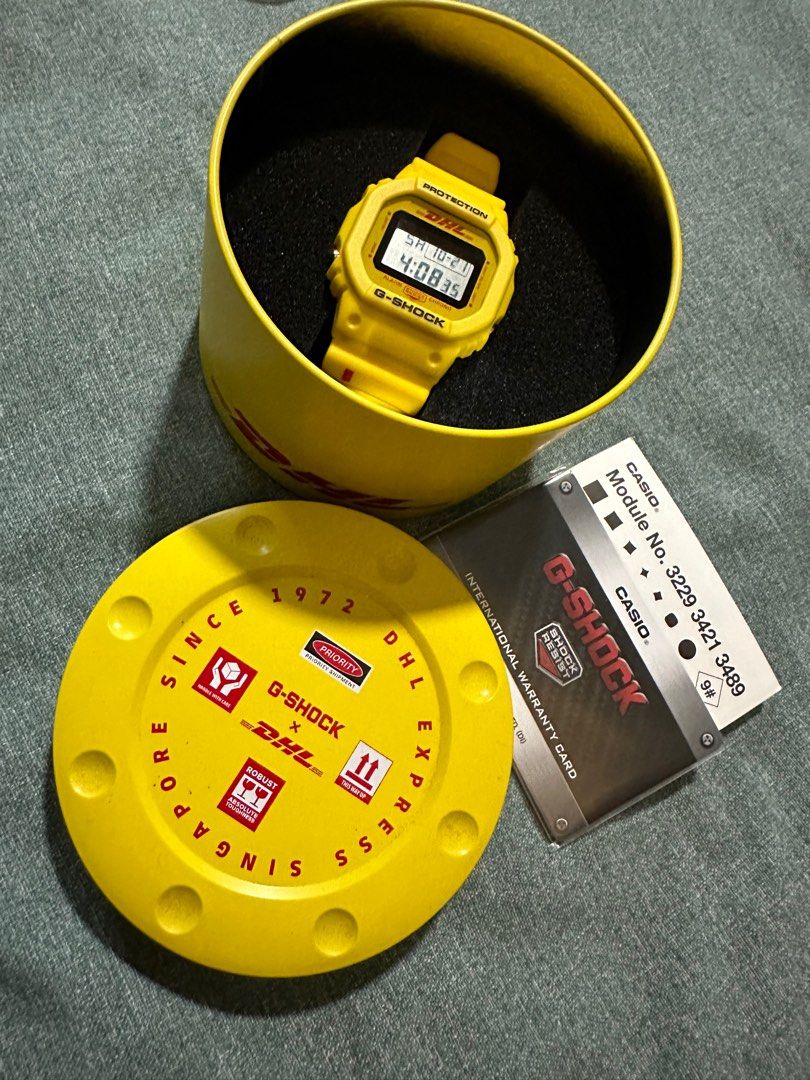 DHL X GSHOCK watch, Men's Fashion, Watches & Accessories, Watches on ...