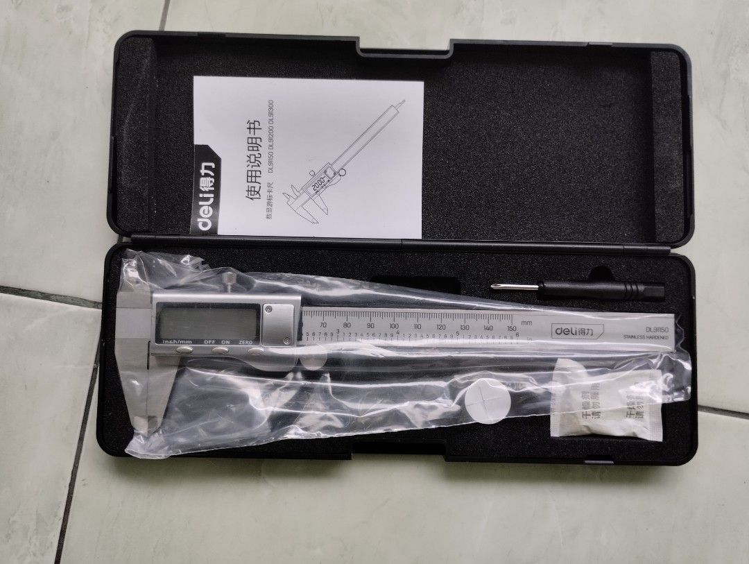 Digital vernier caliper deli, Desain & Kerajinan Tangan, Lainnya di ...