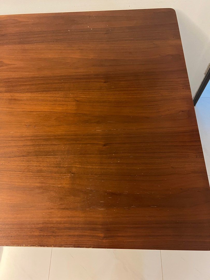 Dining table 1.5m in walnut color, Furniture & Home Living, Furniture ...