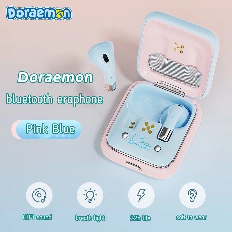 Doraemon RGB TWS Wireless Bluetooth Noise Cancelling Earbuds, Mobile ...