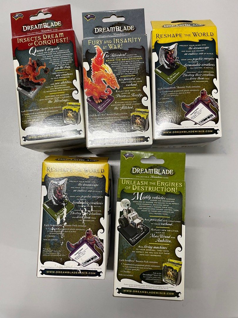 Dreamblade miniatures booster pack by woc 2006 sealed blind box ...