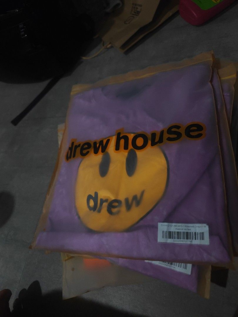 Drew Washed Grape Mascot, Men's Fashion, Tops & Sets, Tshirts & Polo ...