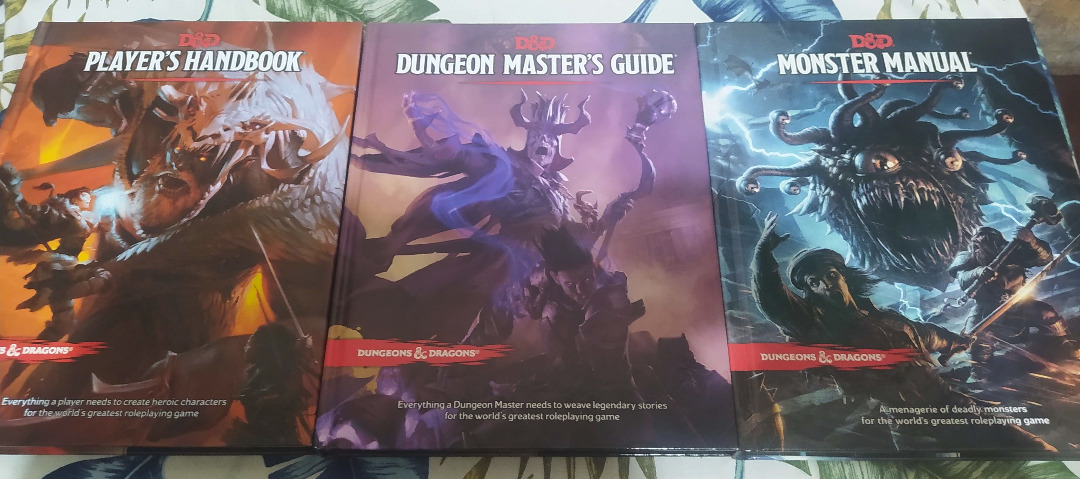 Dungeons & Dragons 5th Edition Core Rulebook Set (2014), Hobbies & Toys ...