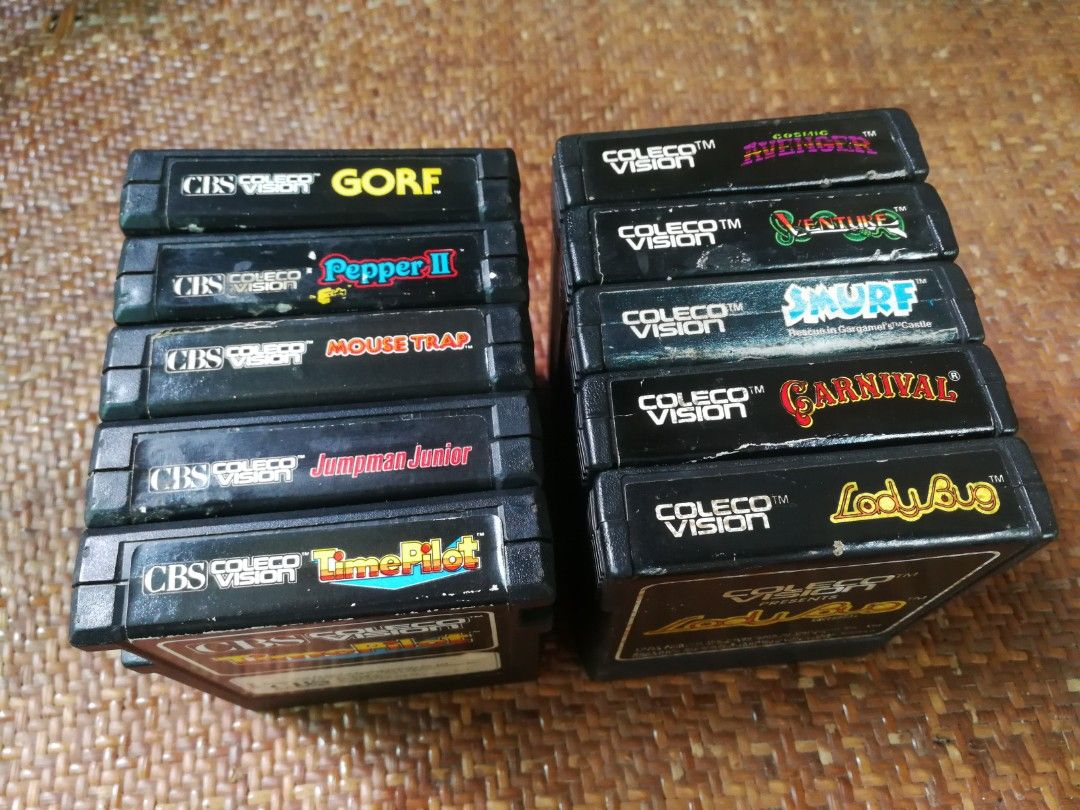 Early 80s Lumpsum Sale For 10 COLECOVISION Video Game Cartridge, Video ...