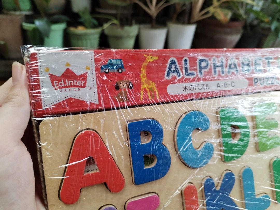 Ed Inter Japan Wooden Alphabet Puzzle, Hobbies & Toys, Toys & Games on ...