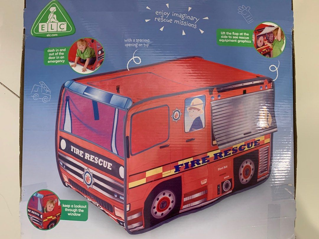 ELC Fire Engine Play Tent, Hobbies & Toys, Toys & Games on Carousell