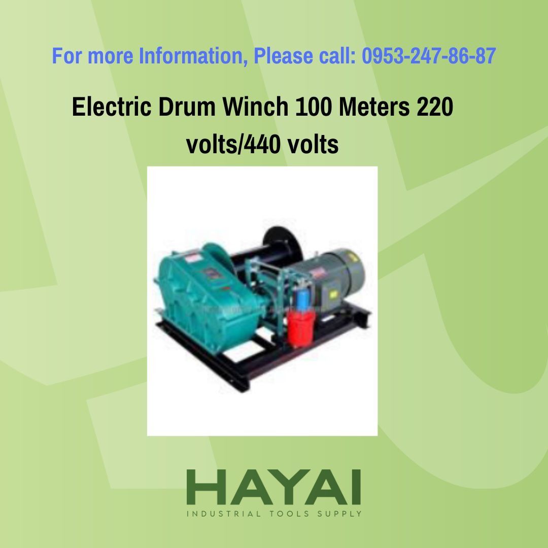 Electric Drum Winch 100 Meters 220 volts/440 volts, Commercial ...