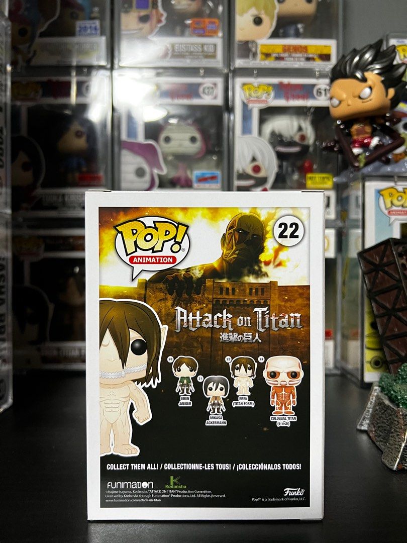 EREN RAGE TITAN FORM ATTACK ON TITAN FUNKO POP, Hobbies & Toys, Toys ...