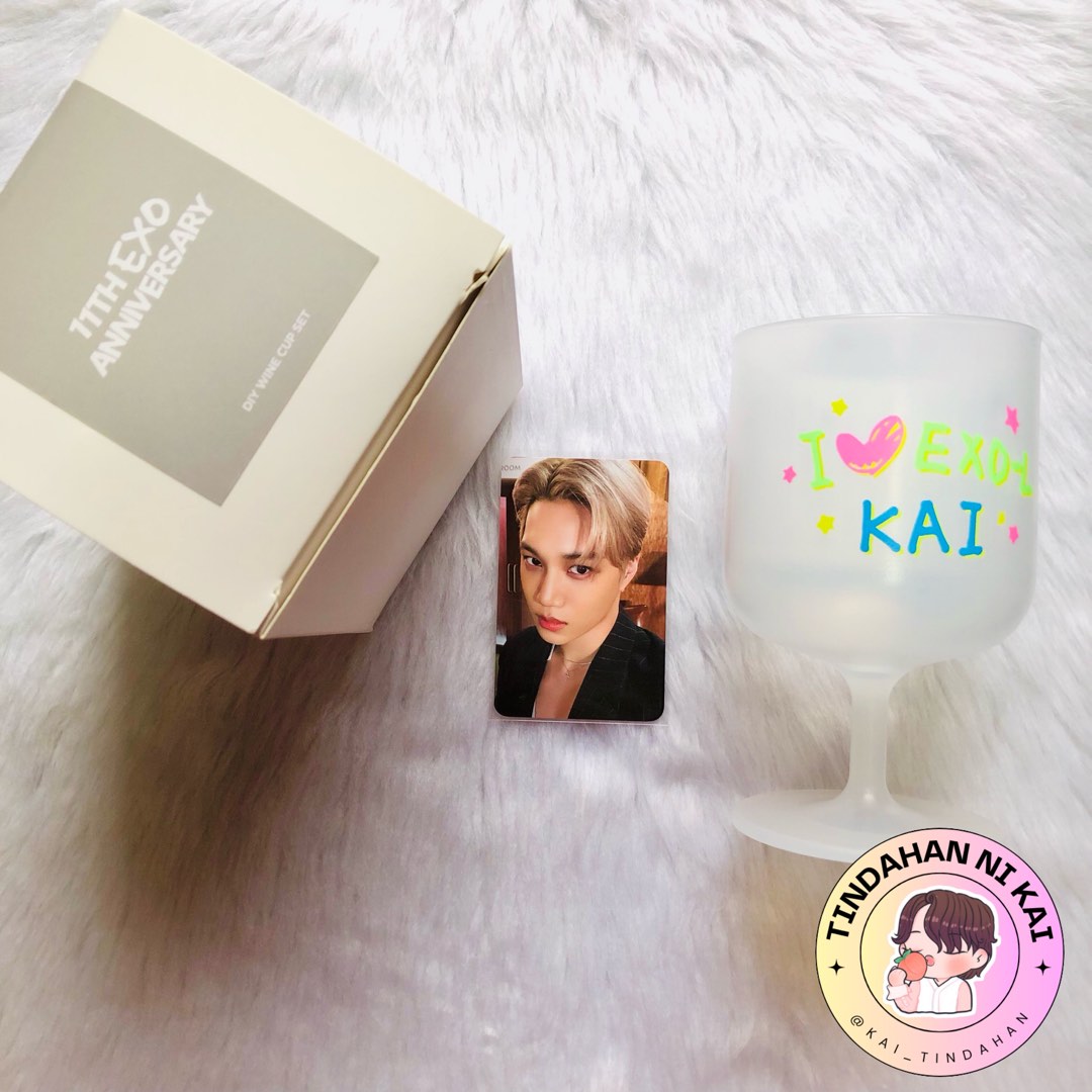 EXO KAI DIY PLASTIC WINE CUP + PC SET, Hobbies & Toys, Memorabilia ...