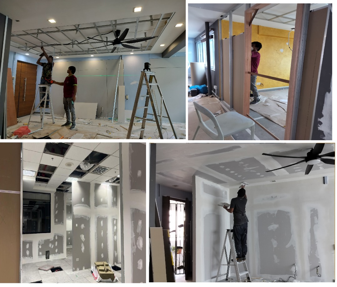 False partition wall & False ceiling [Dry Wall & Ceiling], Home ...