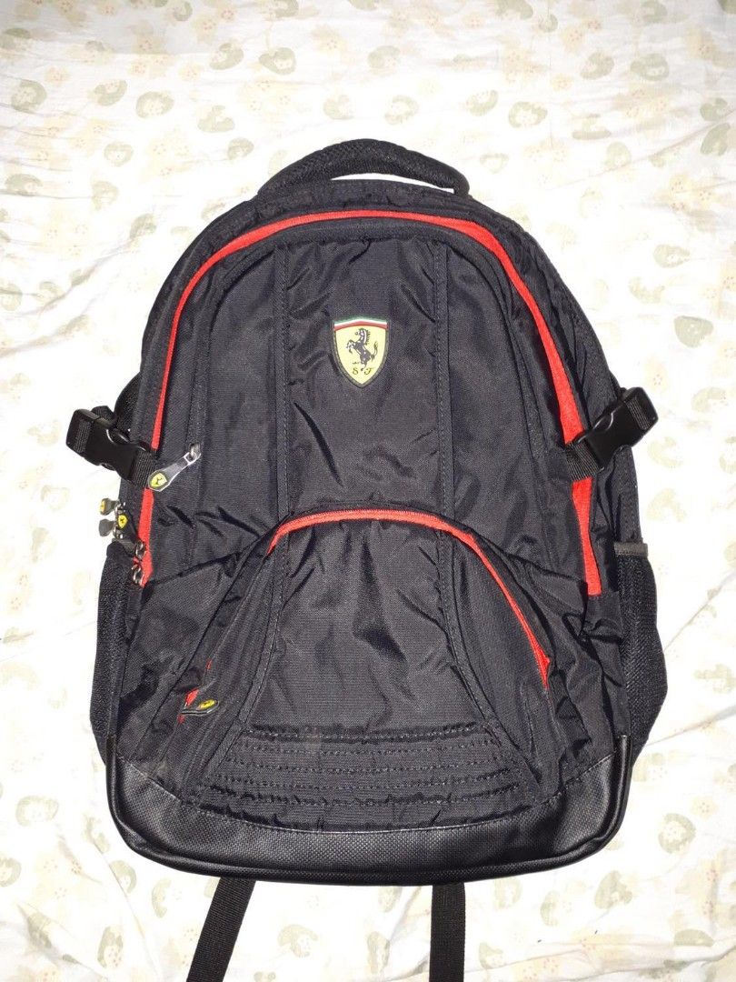 Ferrari Scuderia Casual Laptop Backpack/Black(Large), Men's Fashion ...