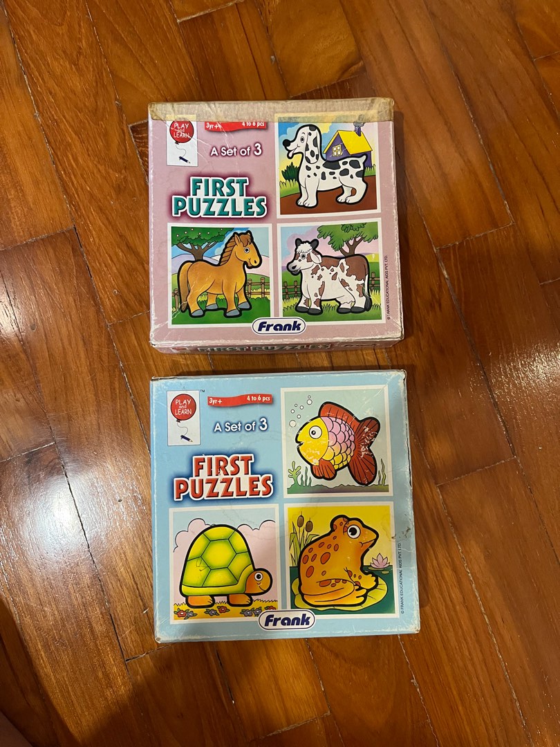 First Puzzles 3 Puzzle Set (x2), Hobbies & Toys, Toys & Games on Carousell