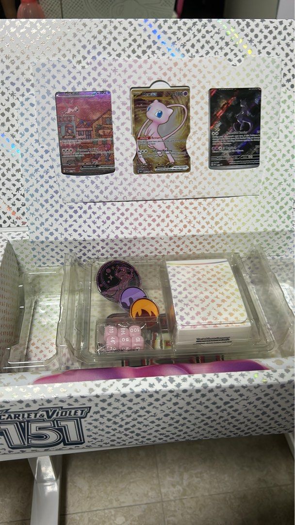 Full set of English Pokemon 151 Mewtwo UPC without booster packs ...