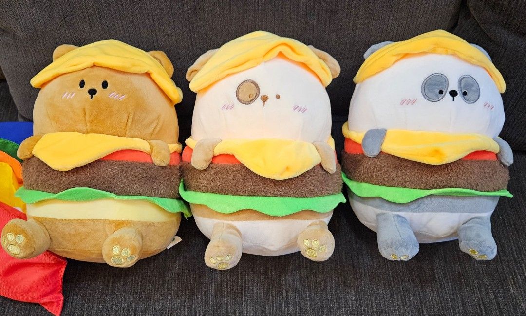 Funclaw burger pushie, Hobbies & Toys, Toys & Games on Carousell