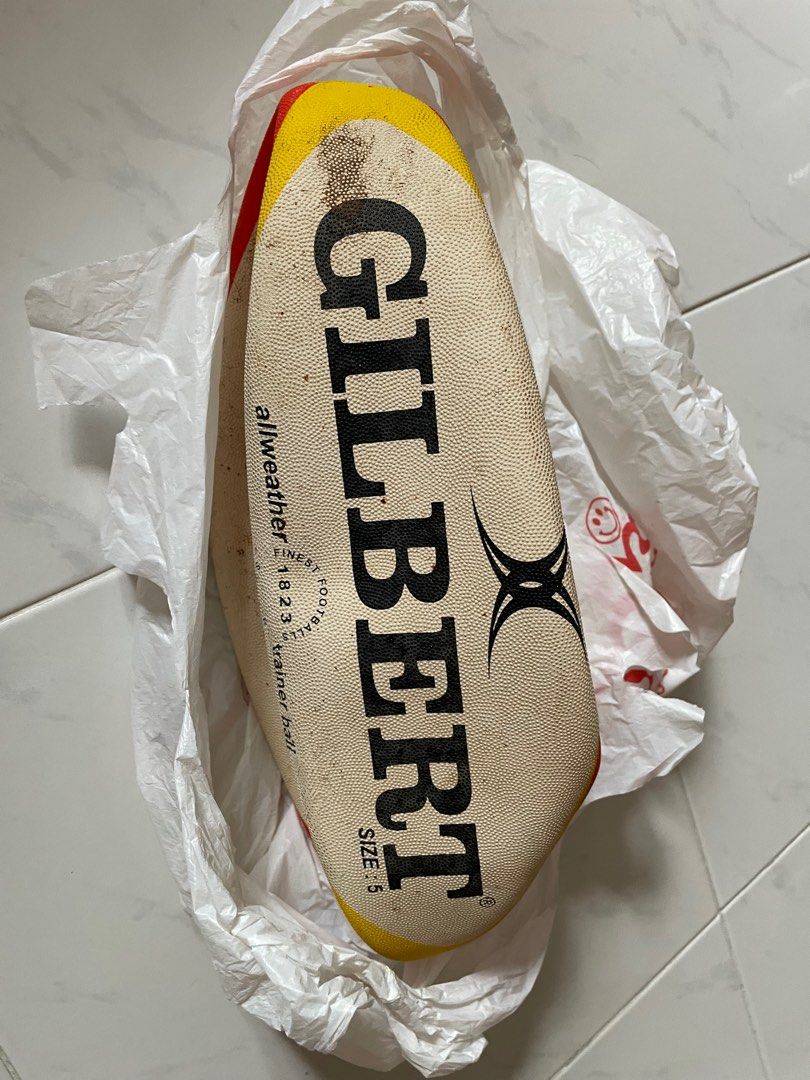 Gilbert rugby ball, Sports Equipment, Sports & Games, Racket & Ball ...