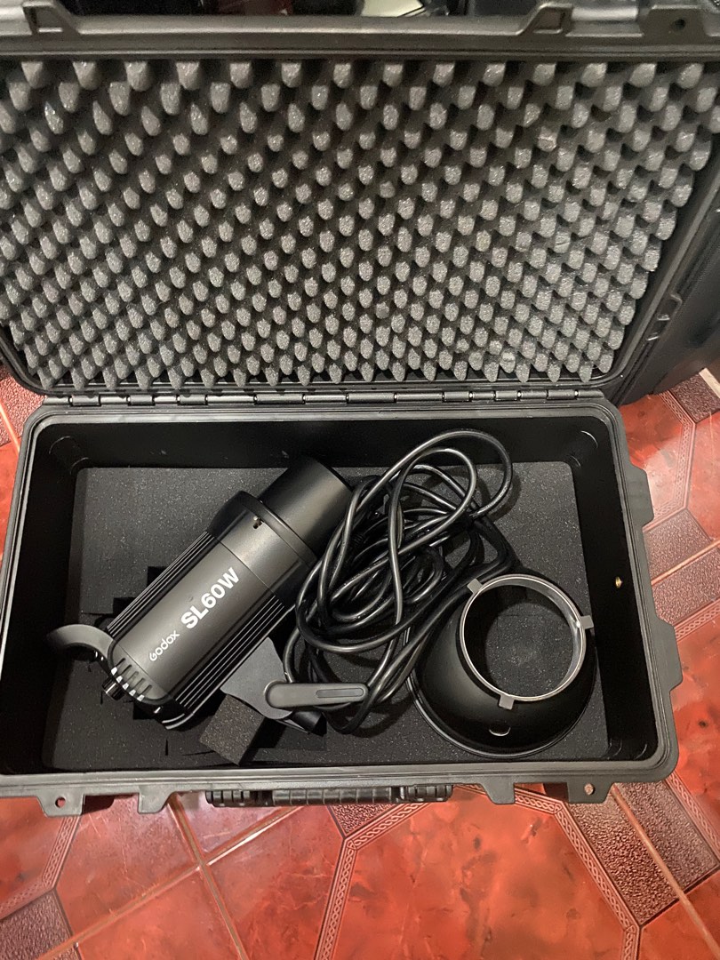 Godox sl60 light with tuffcase, Photography, Photography Accessories ...