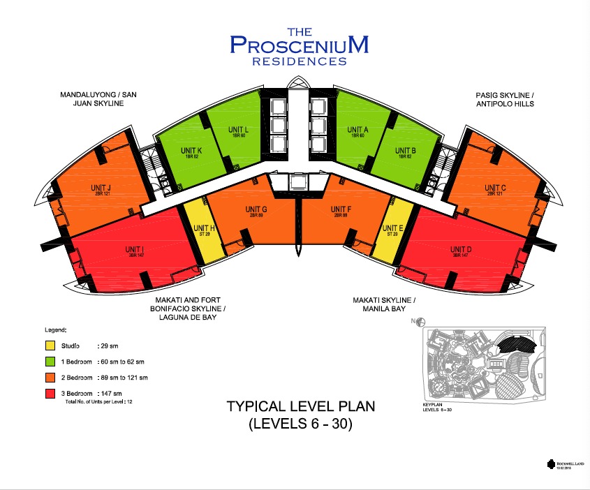 Good Deal: For Sale Unfurnished 1BR Unit in The Proscenium Residences ...