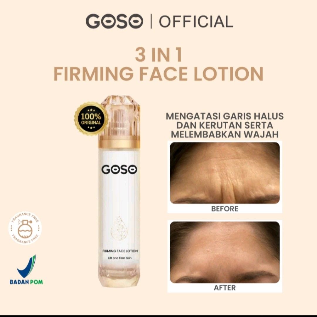 GOSO - FIRMING FACE LOTION, Kesehatan & Kecantikan, Kulit, Sabun ...