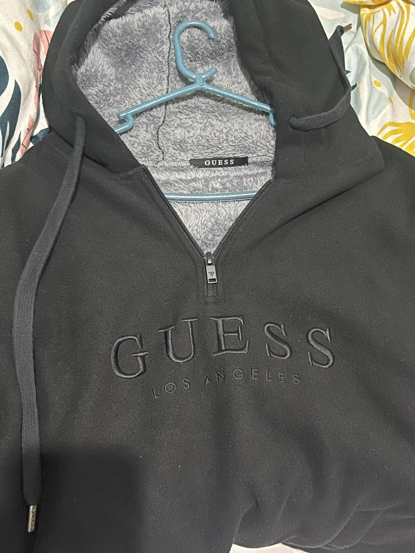 guess hoodie fleece, Men's Fashion, Coats, Jackets and Outerwear on ...