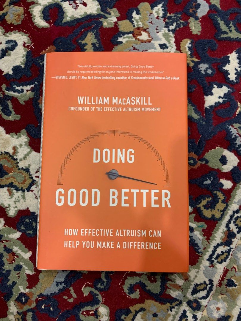 Hard Cover Book Doing Good Better William Macaskill Hobbies And Toys