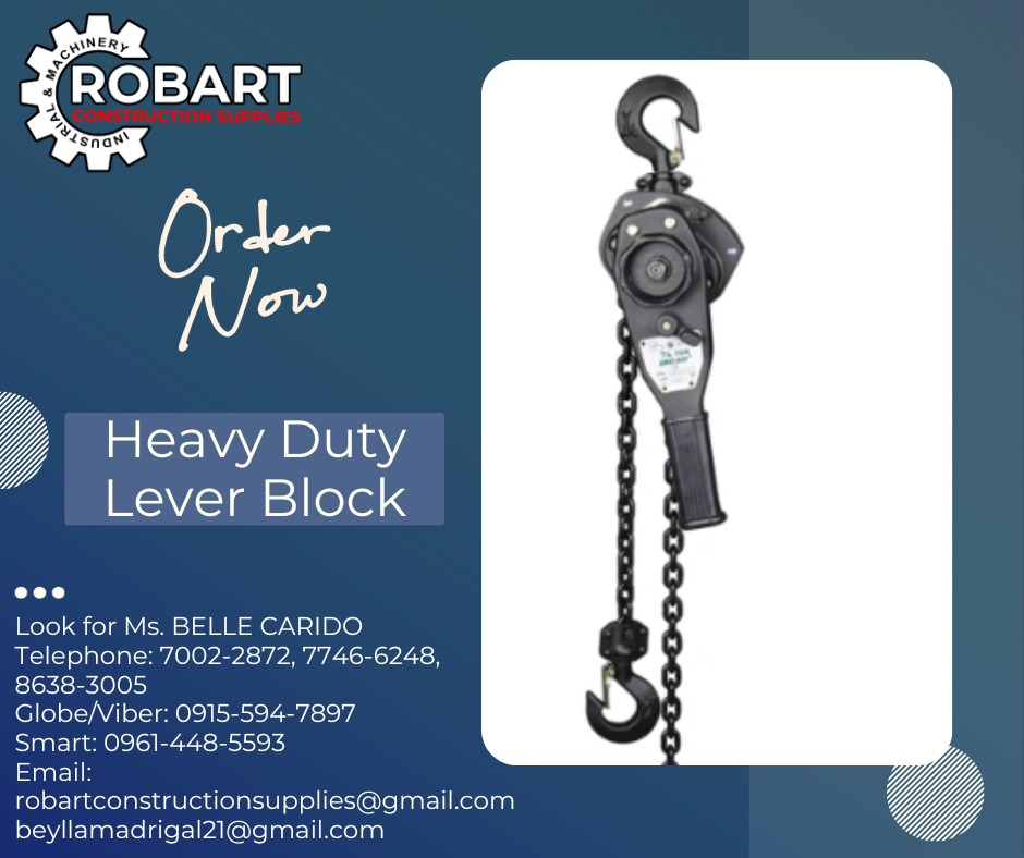 Heavy duty Lever Block, Commercial & Industrial, Construction Tools ...