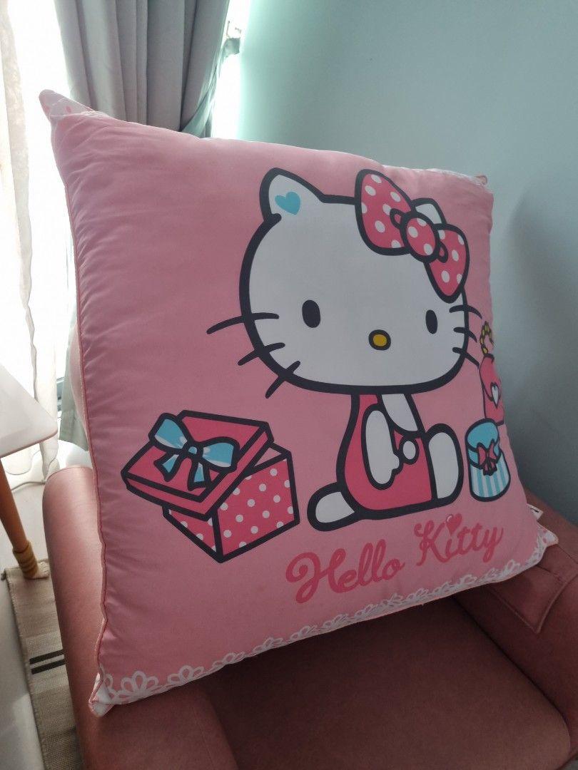 Hello Kitty Cushion, Furniture & Home Living, Home Decor, Cushions & Throws on Carousell