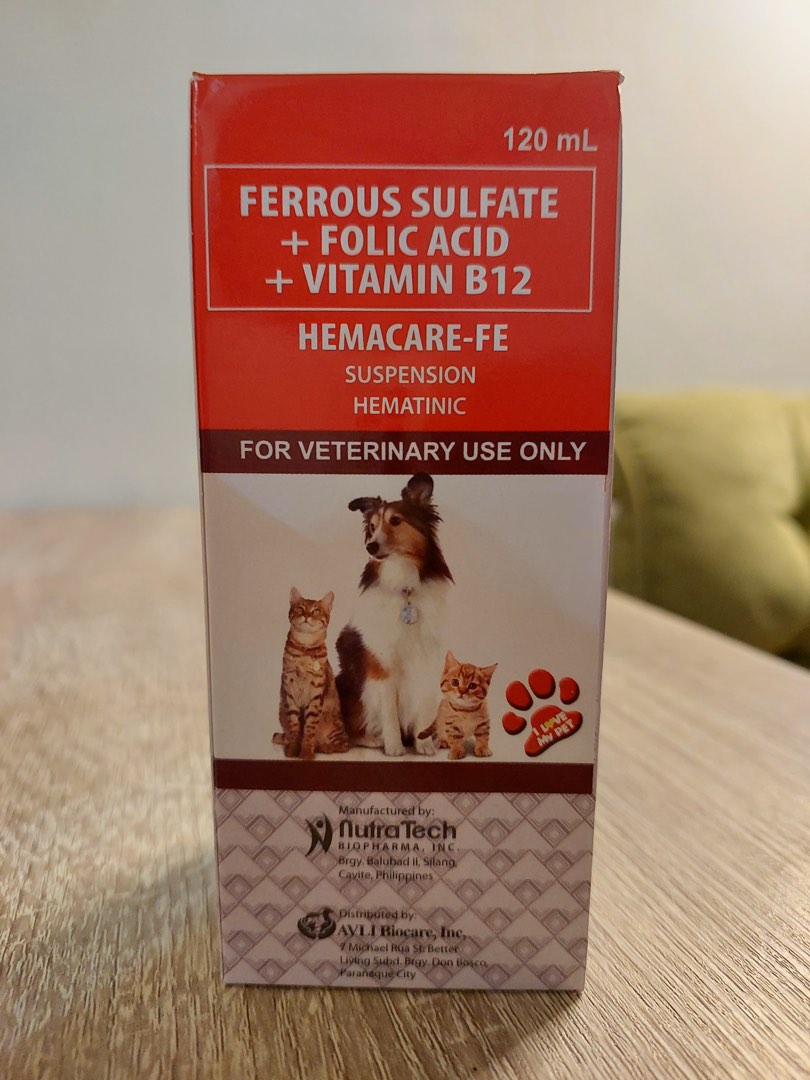 HEMACARE- FE 120 ml syrup, Pet Supplies, Pet Food on Carousell