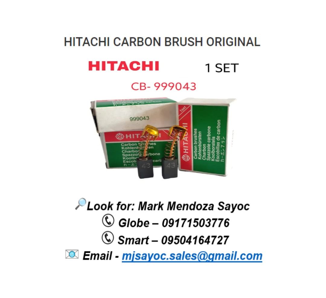 Hitachi Carbon Brush CB-43 (999043), Commercial & Industrial ...