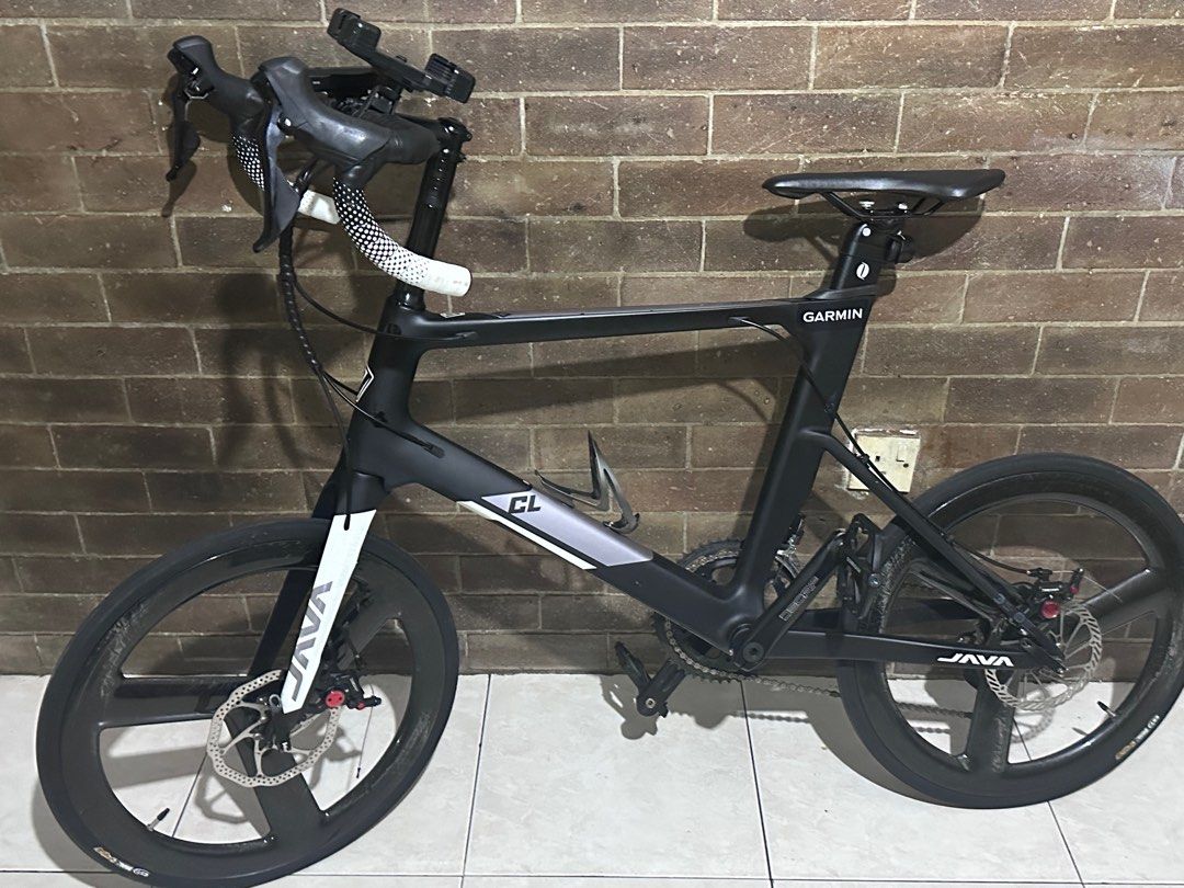 JAVA Cl Carbon Fiber Mini Velo Bike 22sp tri spoke carbon wheels ...