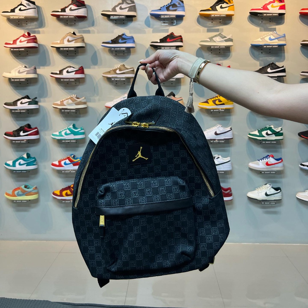 Jordan Monogram Backpack Black, Men's Fashion, Bags, Backpacks on Carousell