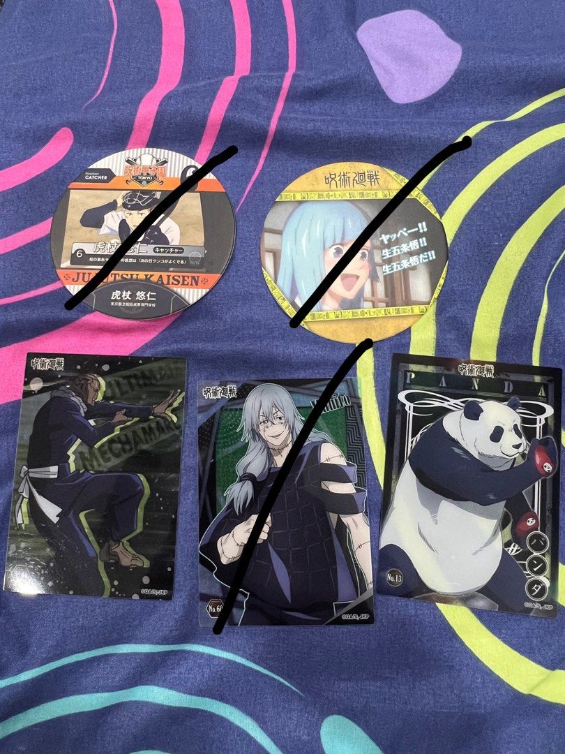 Jujutsu kaisen coasters, cards, Hobbies & Toys, Memorabilia ...