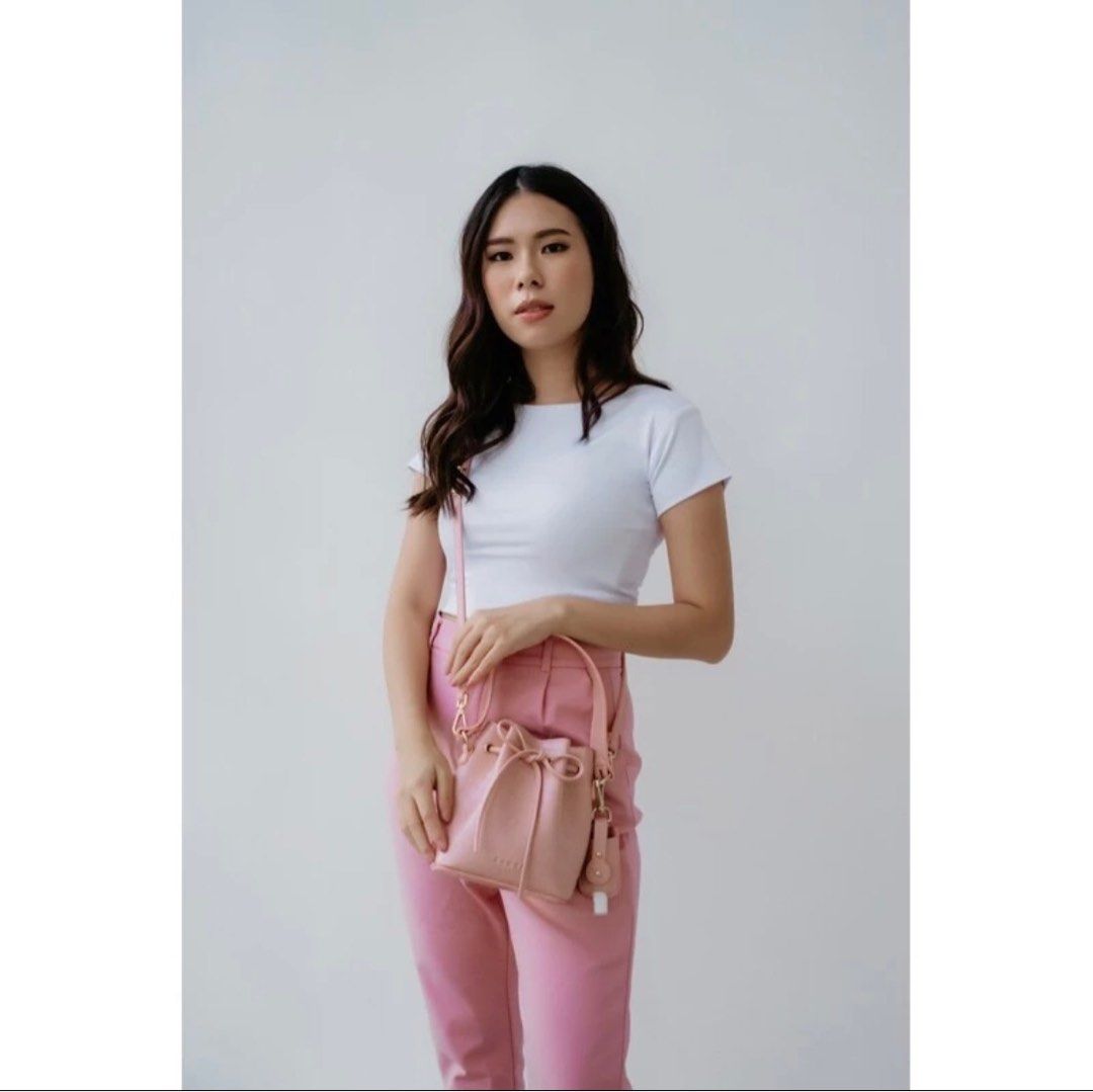 Kani Bag - Karya Official - Kani Bucket Bag Croco Pink, Fesyen Wanita ...