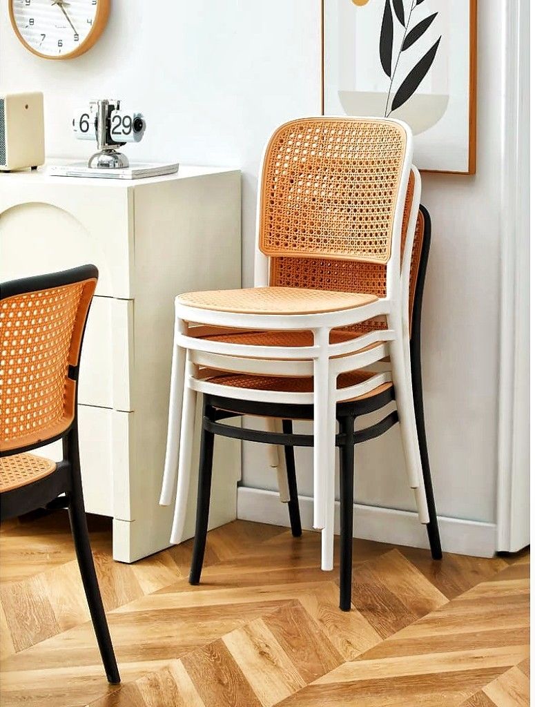 Kerusi Nordic Rotan Design Rattan Design Dining Chair Cafe Chairs ...