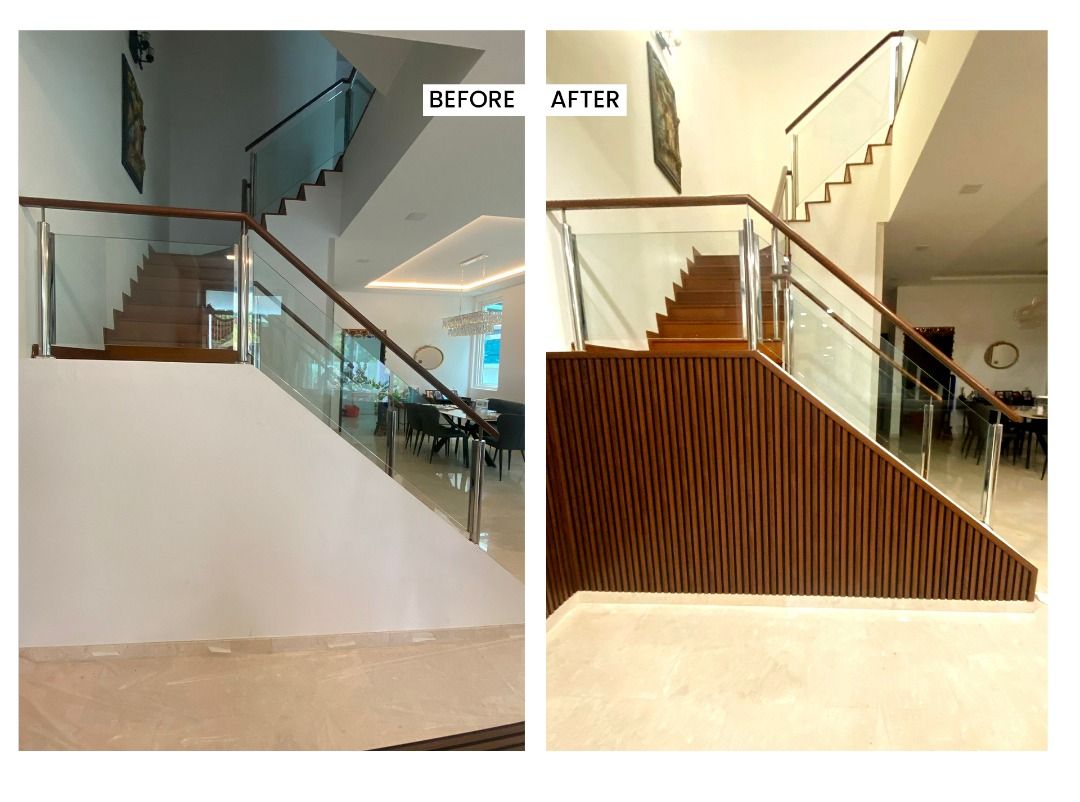 Korea Fluted Panel with LED Light Install / Miga Fluted Panel / Korea ...