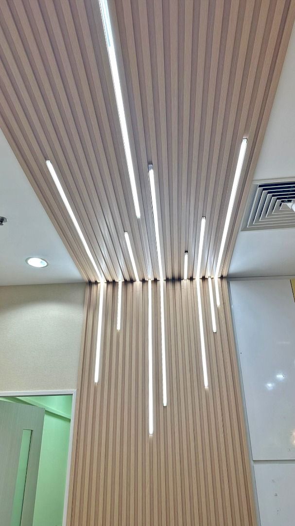 Korea Fluted Panel with LED Light Install / Miga Fluted Panel / Korea ...