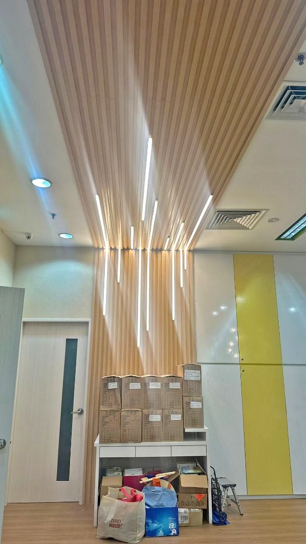 Korea Fluted Panel with LED Light Install / Miga Fluted Panel / Korea ...