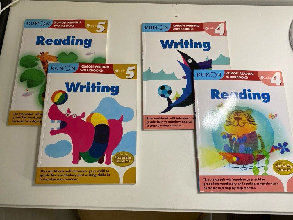 Kumon Reading and Writing Book bundle for Grade 4 and 5 (4 for $10 ...
