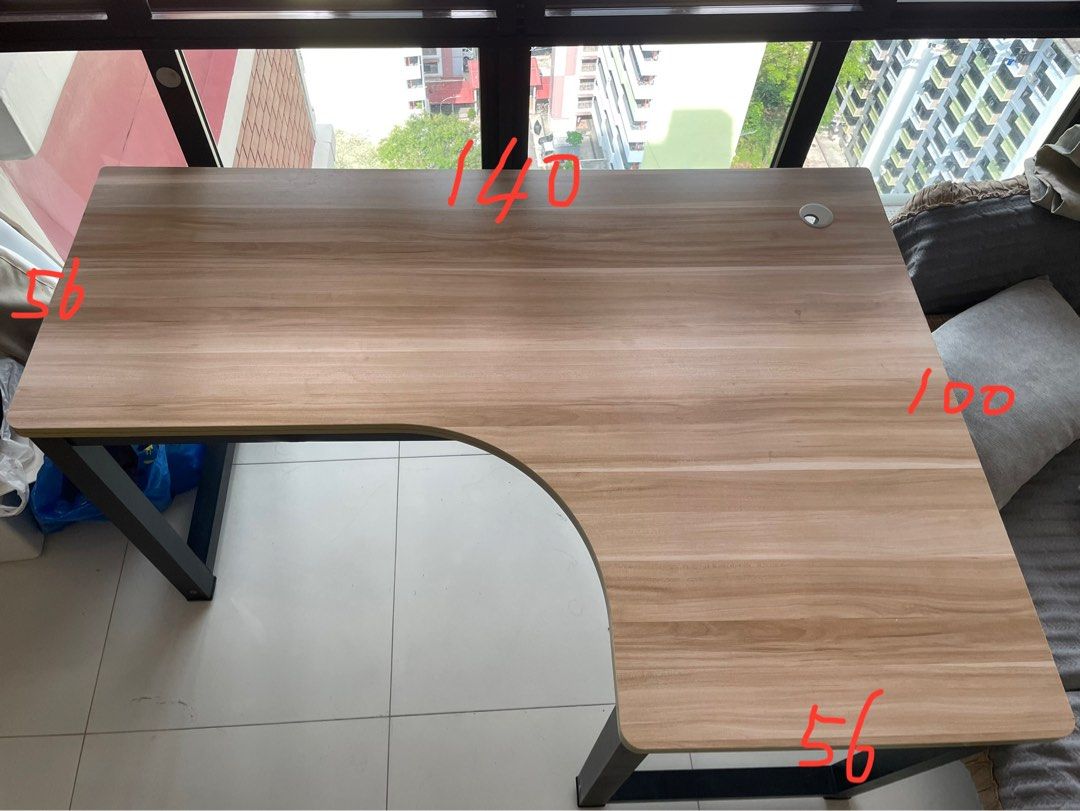 L shape table, Furniture & Home Living, Furniture, Tables & Sets on ...