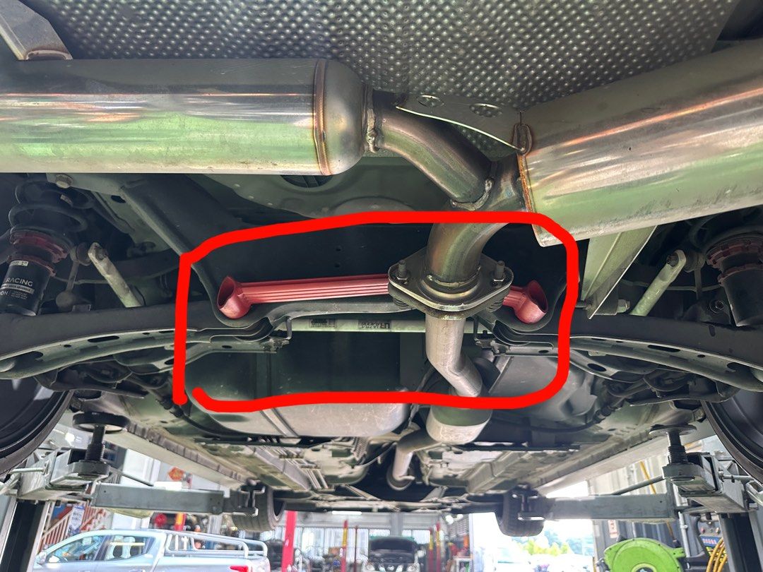 Lancer Ex Rear lower Strut Bars / under braces support bars, Car ...