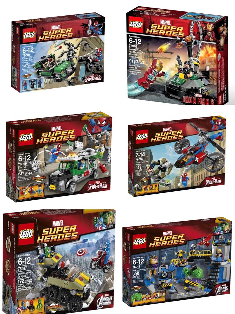 Lego Marvel Superhero Sets! ( 76004/76008/76015/76016/76017/75018 ...