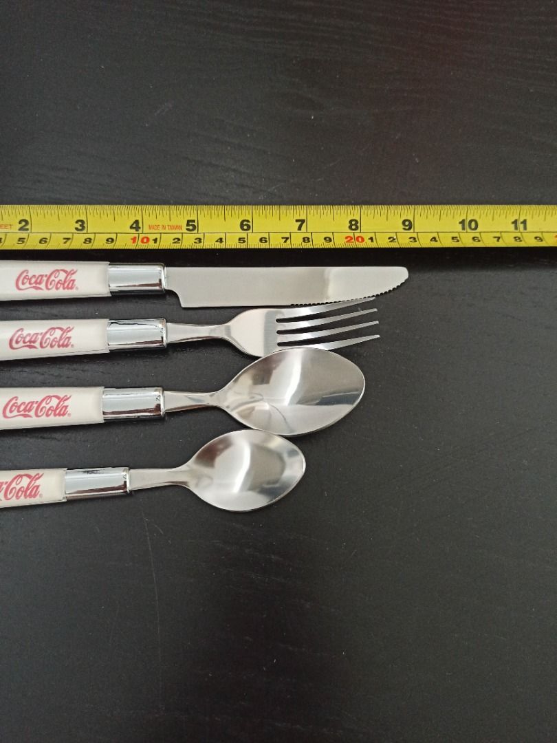 (LIMITED EDITION) 4pc Coke Coca Cola Utensil Set, Furniture & Home ...