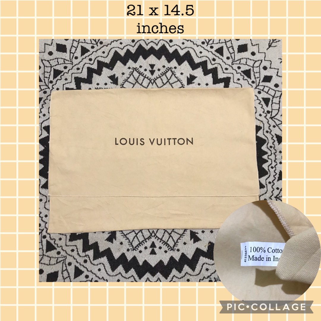 Louis Vuitton Dust Bag 21x14.5" L, Women's Fashion, Bags & Wallets ...