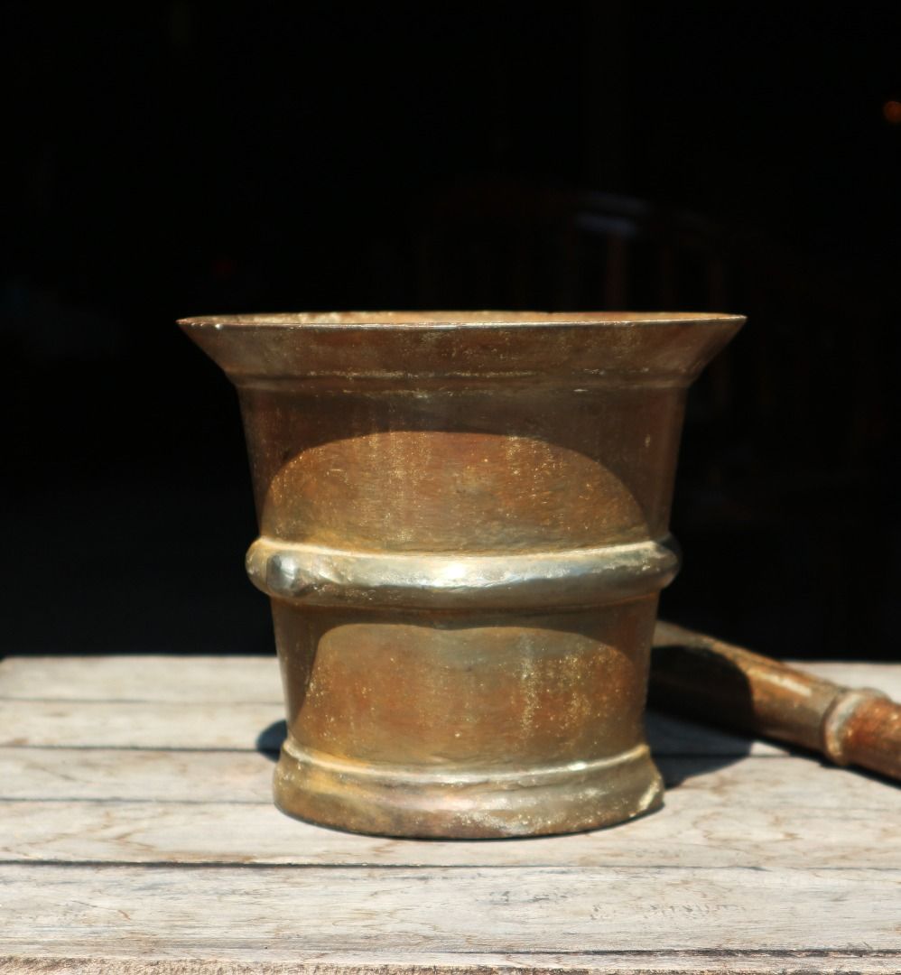 Lumpang/Penumbuk Bumbu Lawas/Lumpang Alu Besi Lawas, Antik, Lainnya di ...