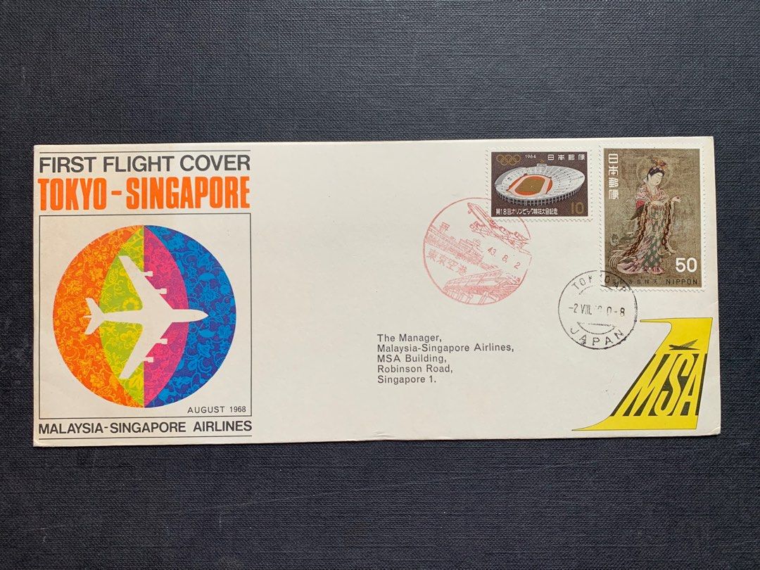 Malaysia Singapore Airlines MSA 1968, Hobbies & Toys, Collectibles ...