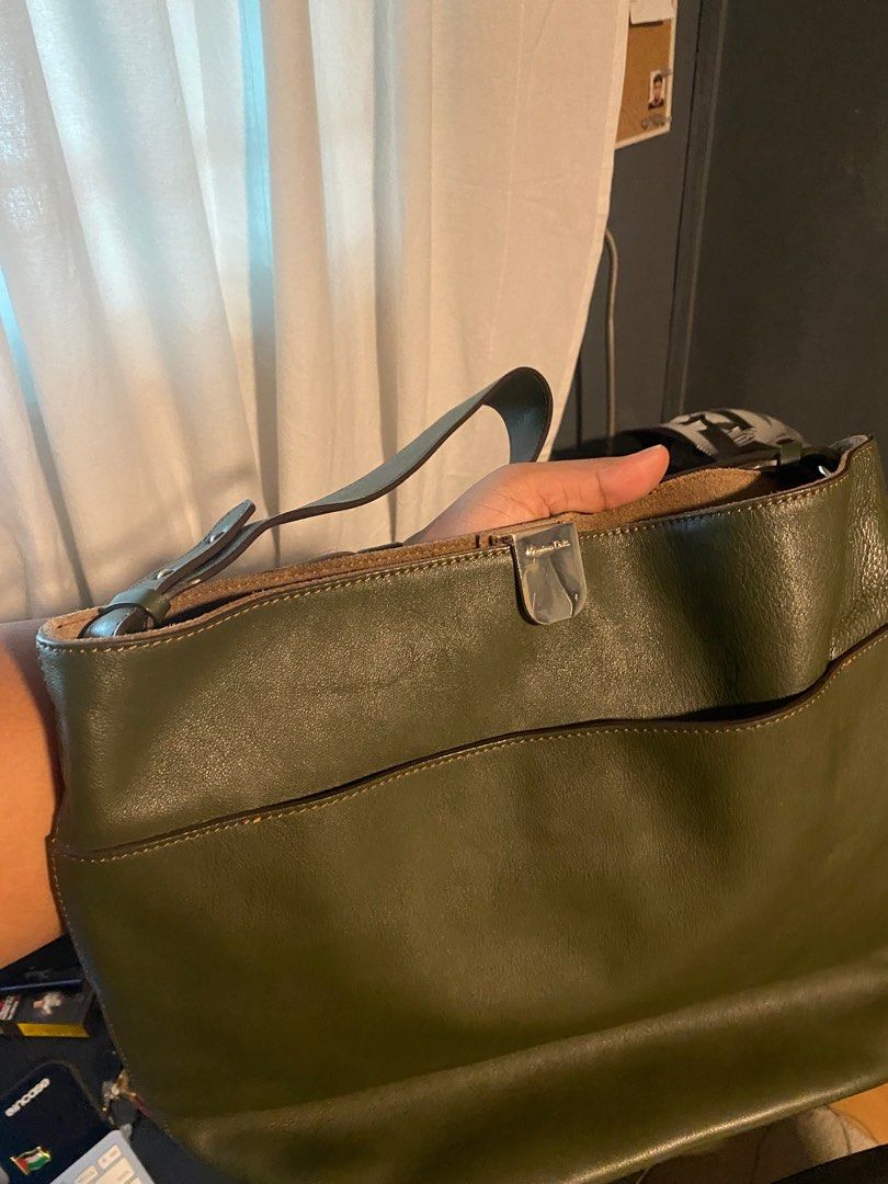 Massimo Dutti (olive green), Women's Fashion, Bags & Wallets, Shoulder ...