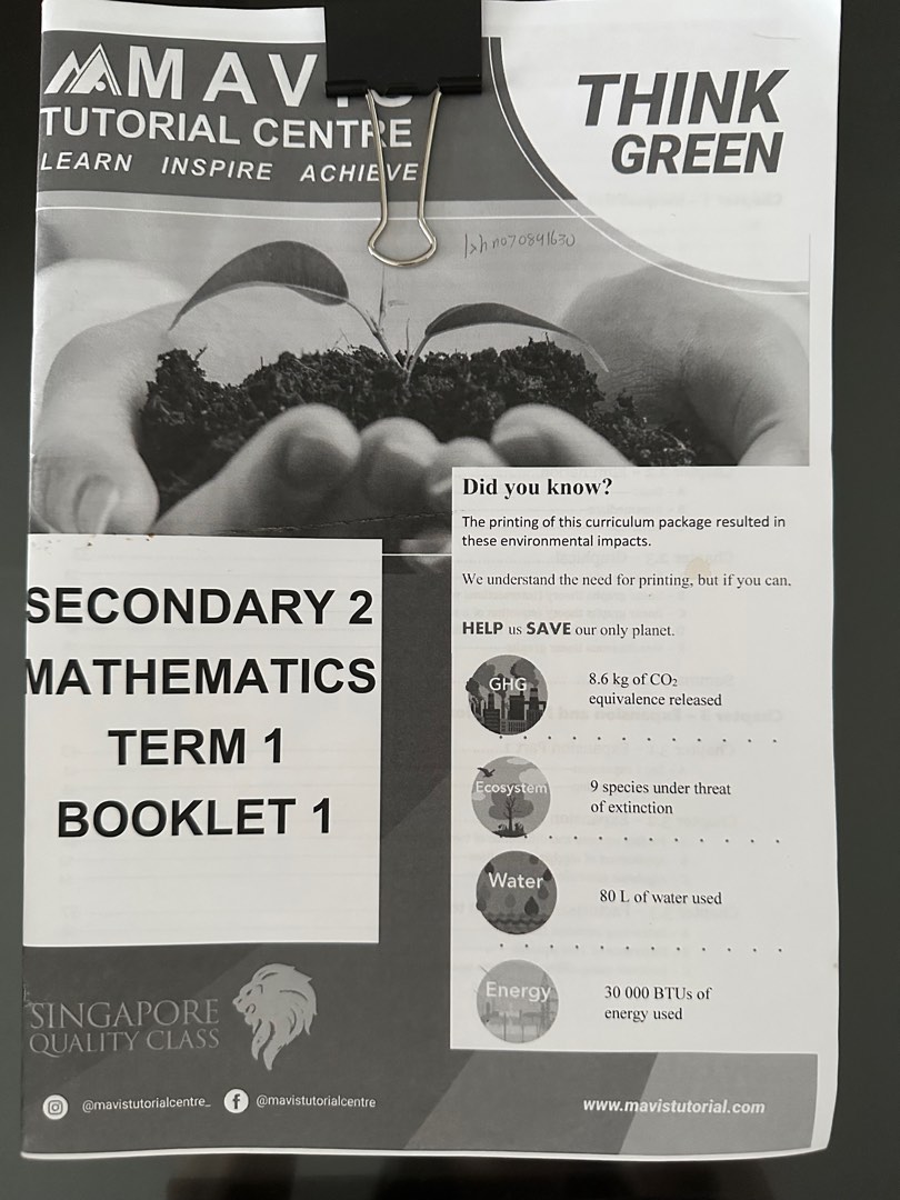 Mavis sec 2 math materials, Hobbies & Toys, Books & Magazines ...