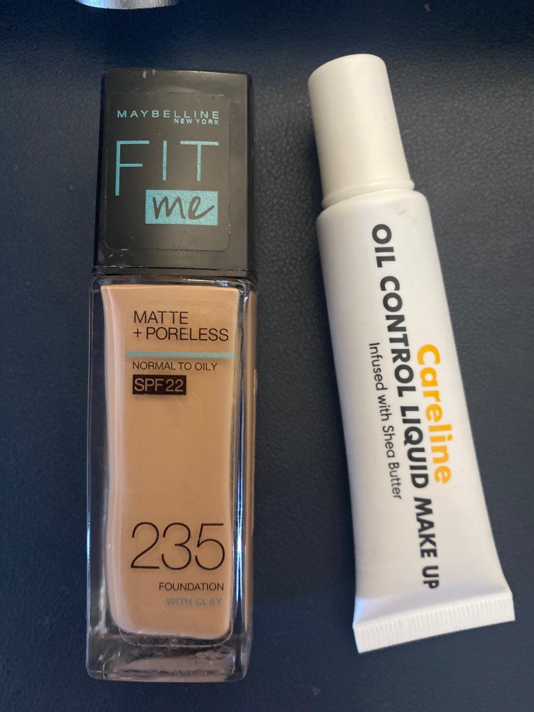 Maybelline Fit Me W/ FREEBIE - Matte Poreless Foundation SPF22 - 235, Beauty & Personal Care ...