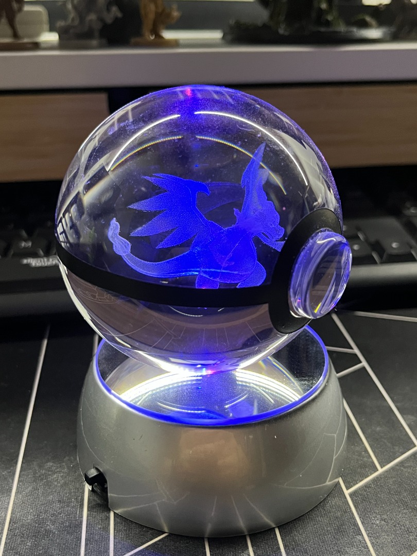 Mega Charizard X Crystal Ball, Hobbies & Toys, Toys & Games on Carousell