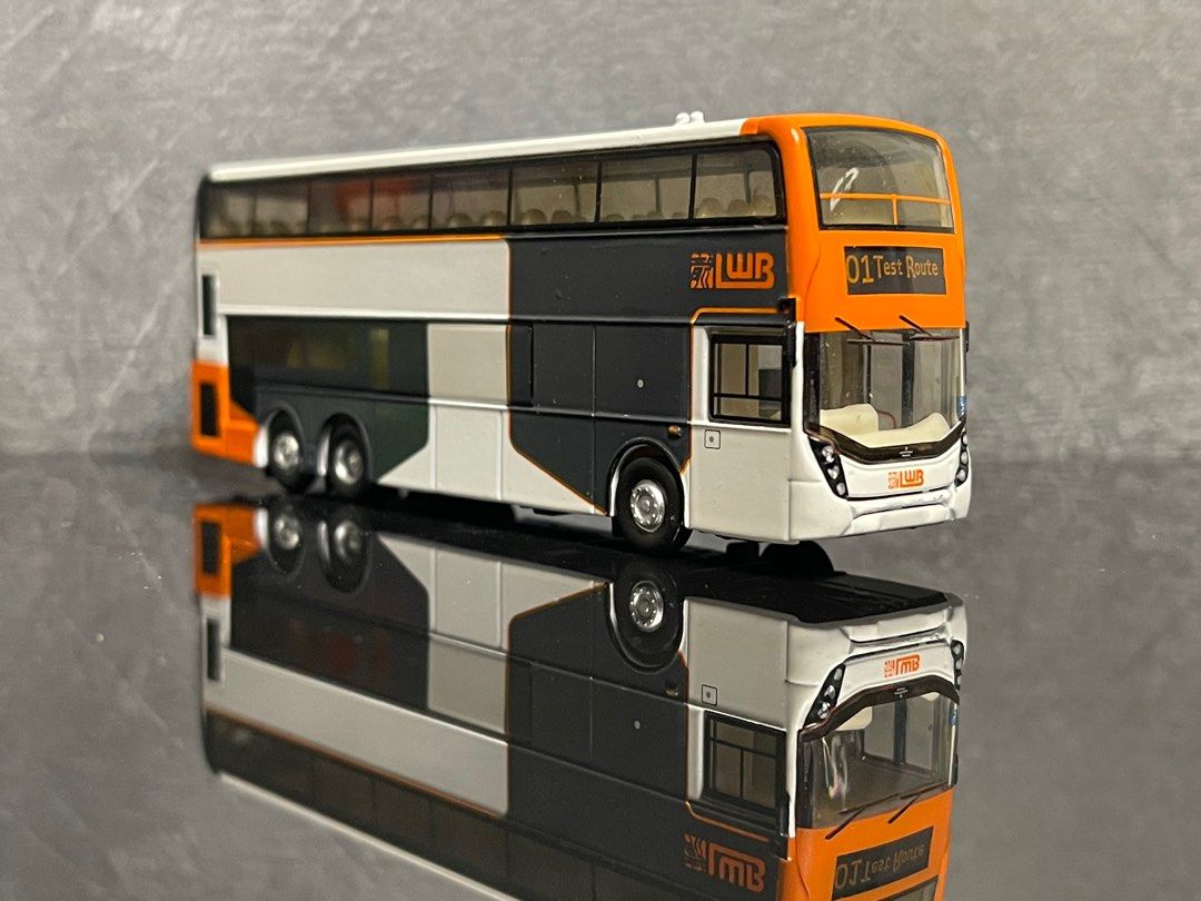 *Member Exclusive* Tiny HK LWB Airport Coach Bus Orange 1/110 1:110 not ...