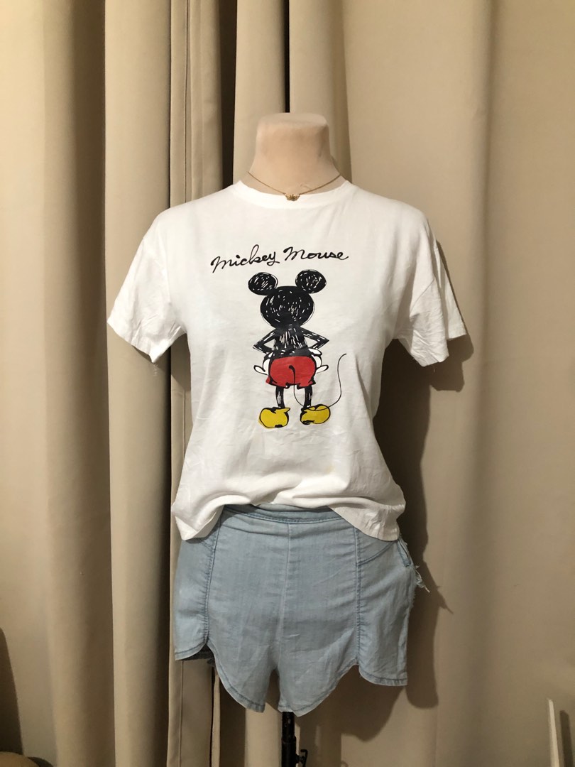 mickey basic, Women's Fashion, Tops, Shirts on Carousell